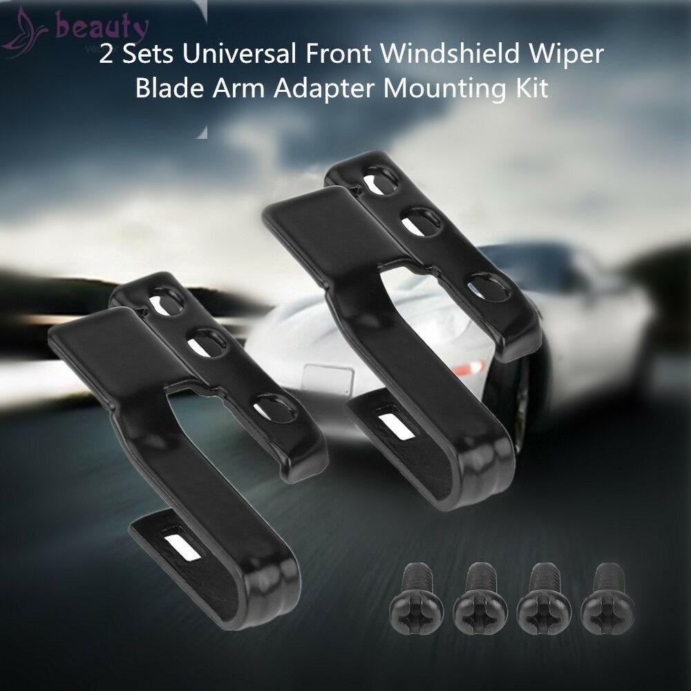 Wiper connector 2 Set Blade Arm Auto Mounting Metal 3392390298 Adapter ...
