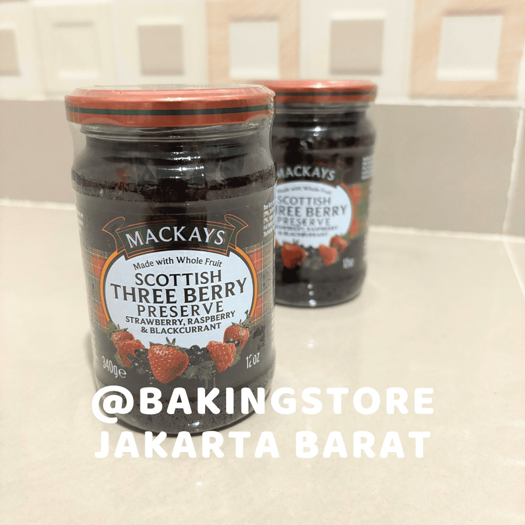 Mackays Scottish Three Berry Preserve Jam (340 gr) Fruit Jam | Shopee ...
