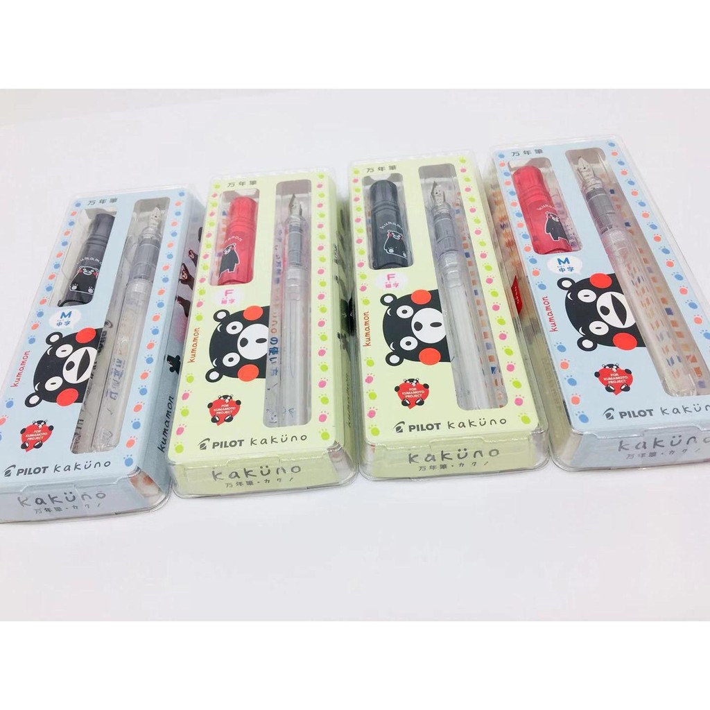 Japan PILOT PILOT Kakuno Kumamon Limited Smiley Face Pen Transparent ...