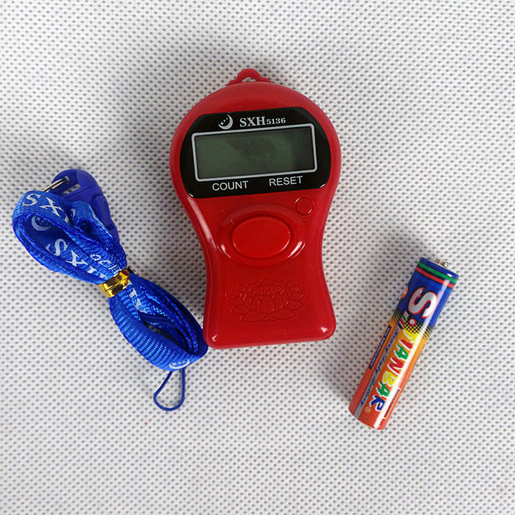 Large Screen Electronic Counter Free Lanyard Free Battery Lotus Counter ...