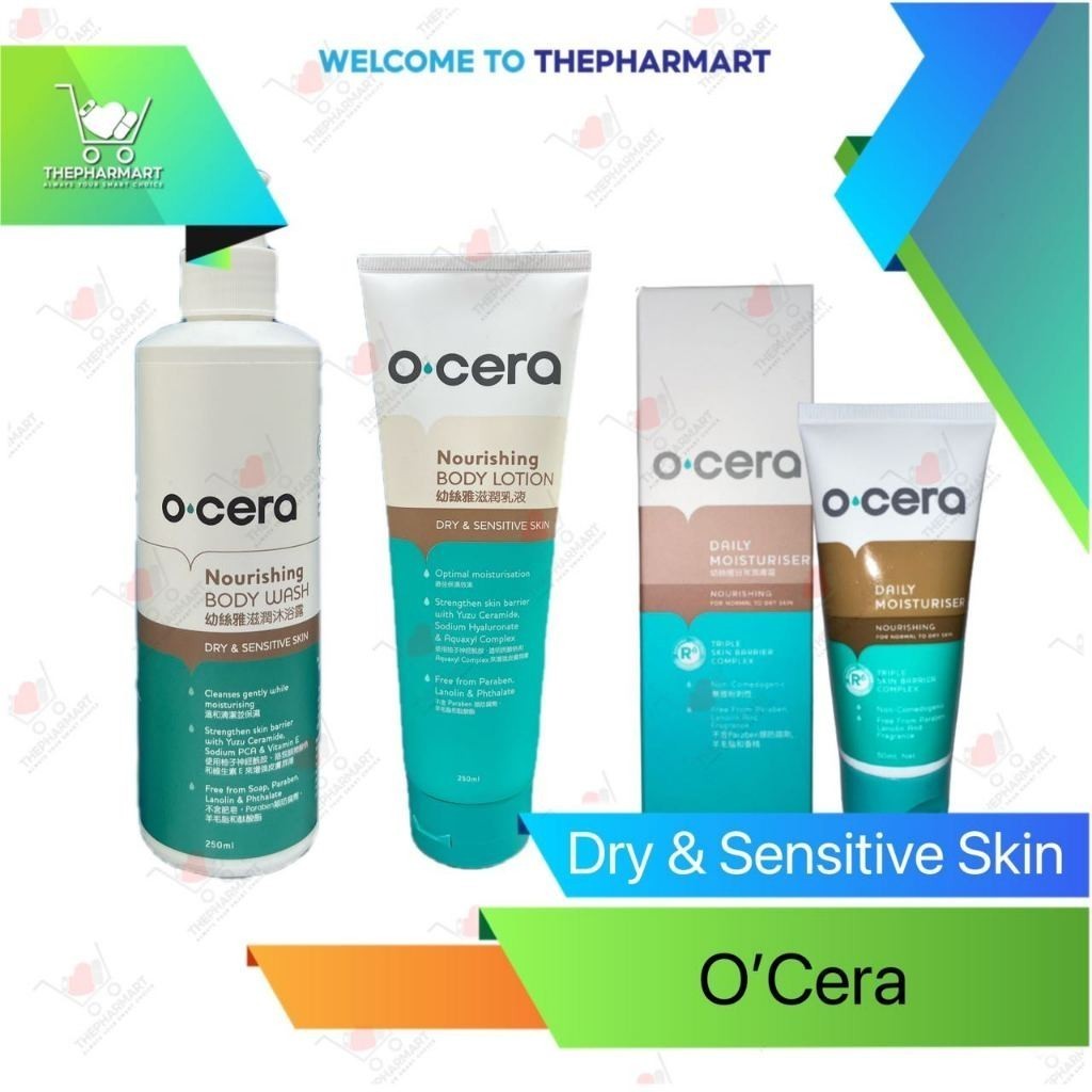 O'Cera Daily Moisturizer Cream (50ML) O'Cera Nourishing Body Wash ...