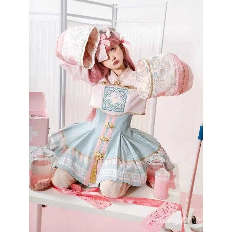 Zombie kecil set besar Lolita skirt JSK setiap hari ringan LO skirt comel Halloween Lolita suit ...