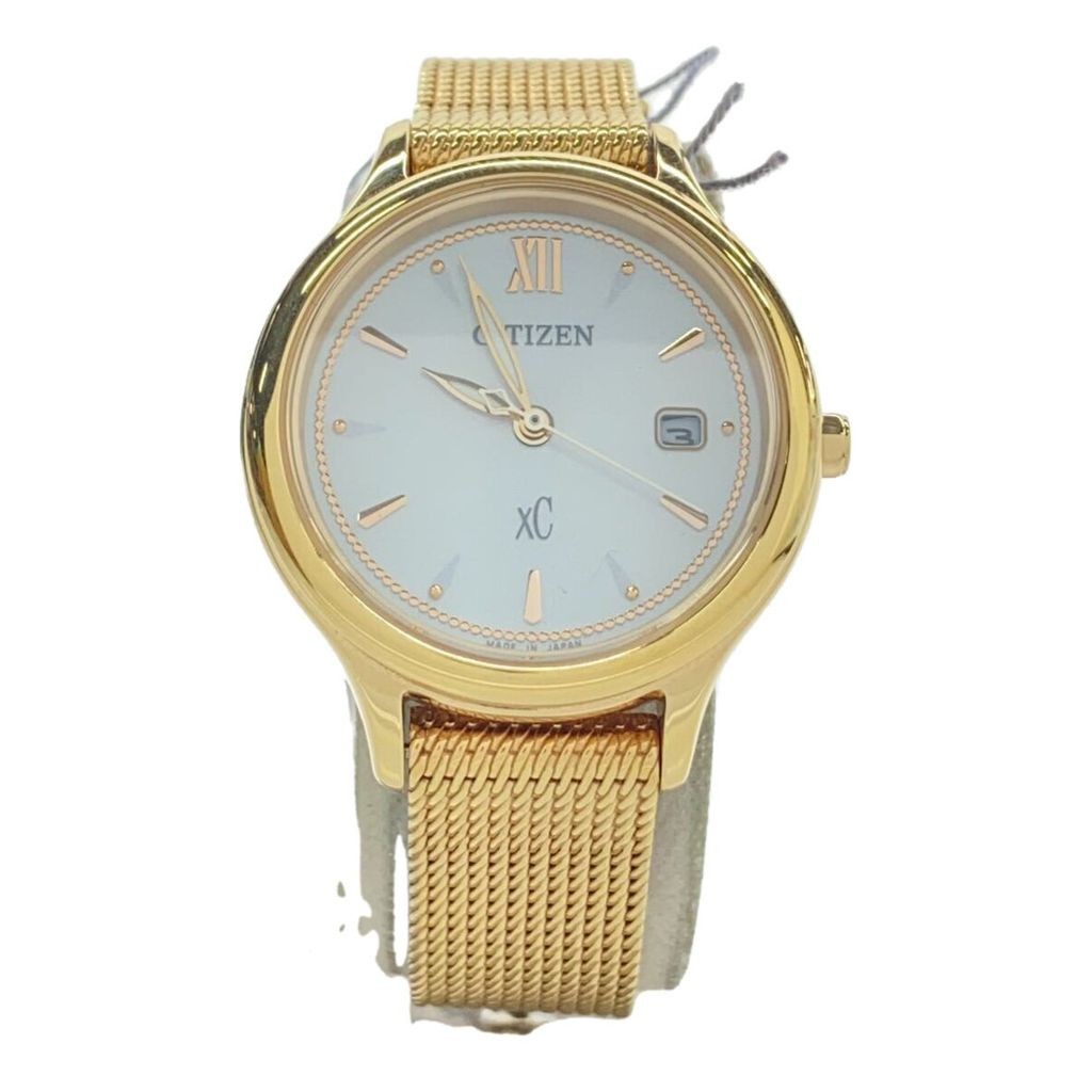 CITIZEN Womens Solar Watch Eco-Drive Analog Stainless Steel GLD E011 ...