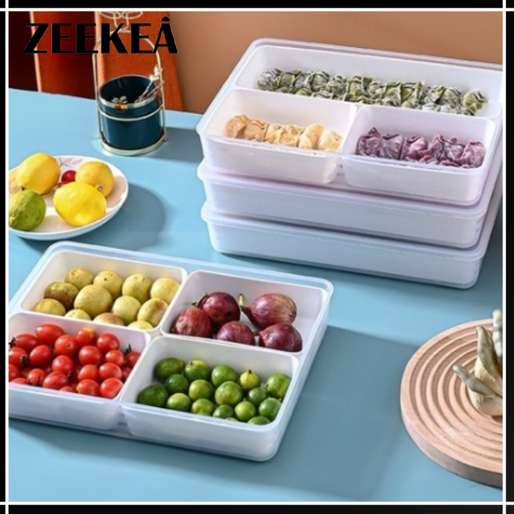 Zeekea Food Storage Containers Stackable Refrigerator Organizer Bins ...