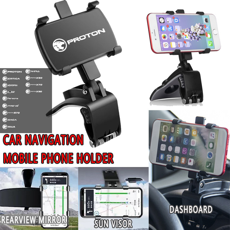 Proton Car Phone Holder Rearview Mirror/sun Visor/dashboard Navigation ...