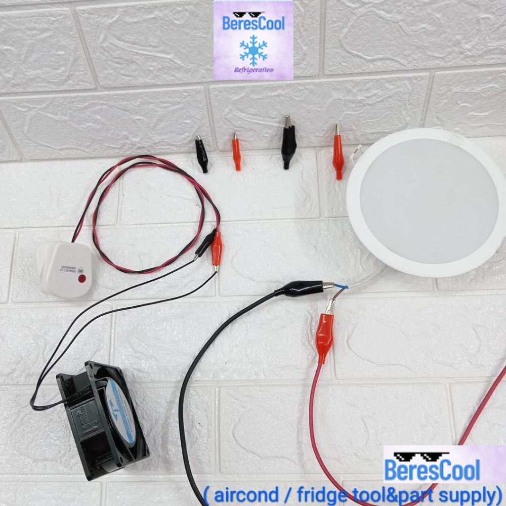 10Pcs crocodile tester clip red /black wire tester checking fan motor ...