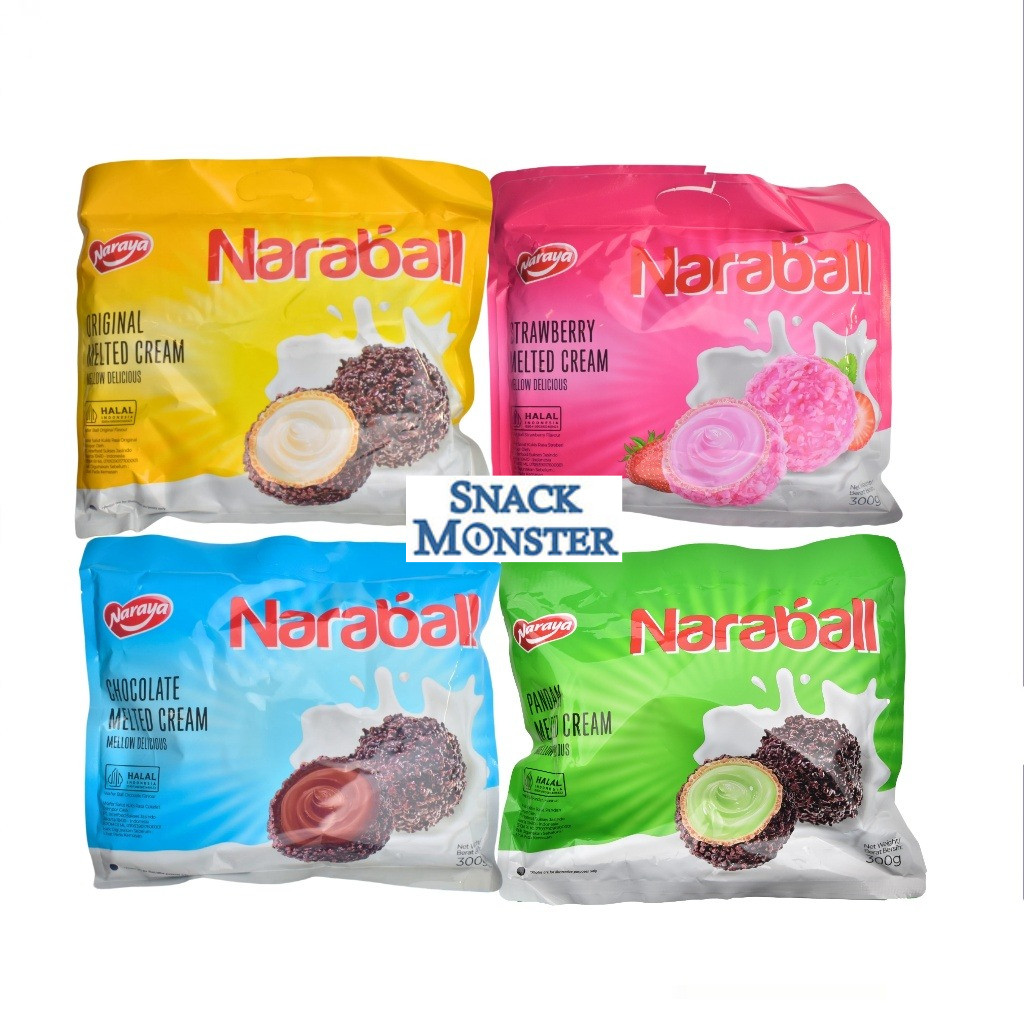 Naraya Naraball Wafer Melted Cream - Netto 300 gr | Shopee Malaysia