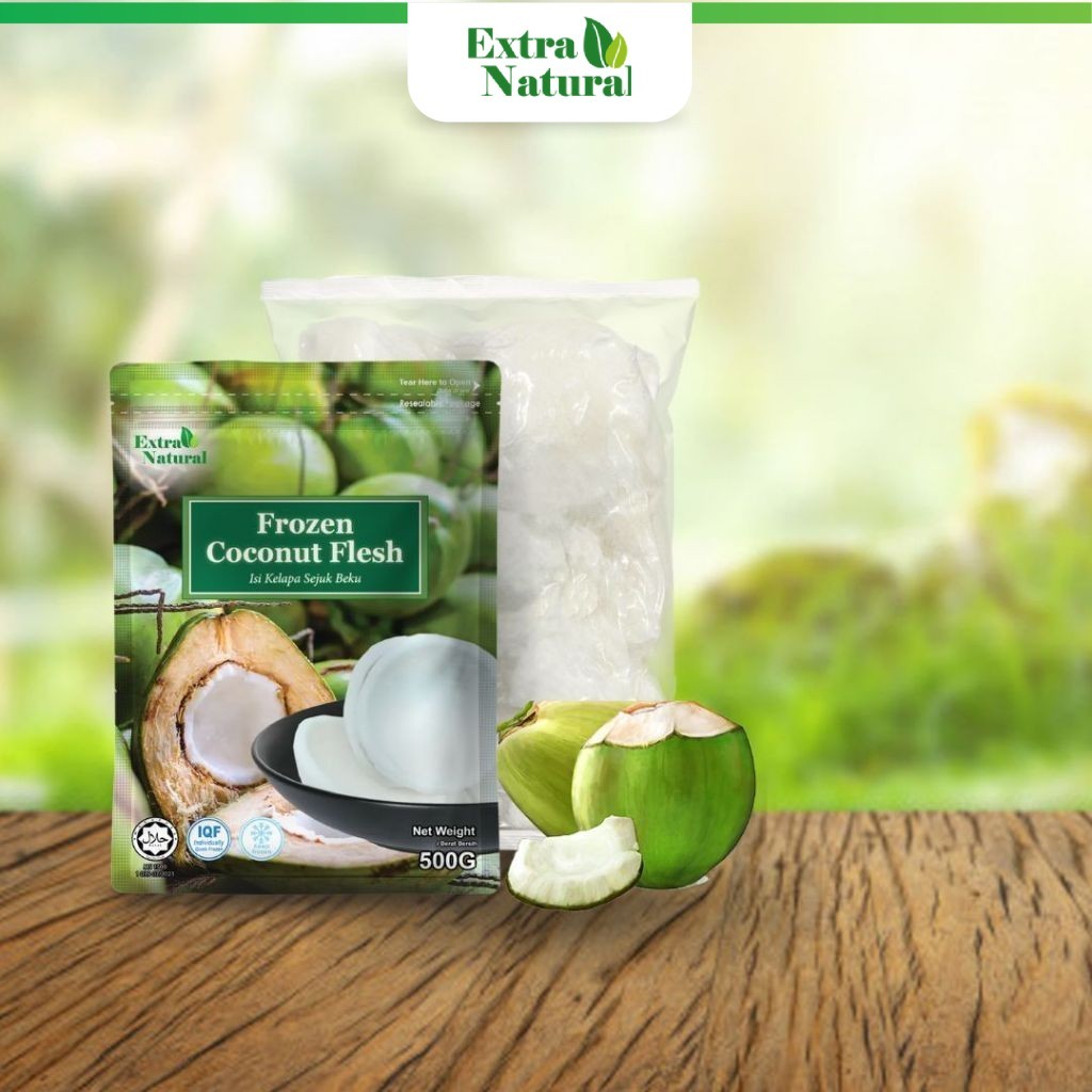 Frozen Coconut Pandan Flesh 1kg [Isi Kelapa Pandan] (Please read ...