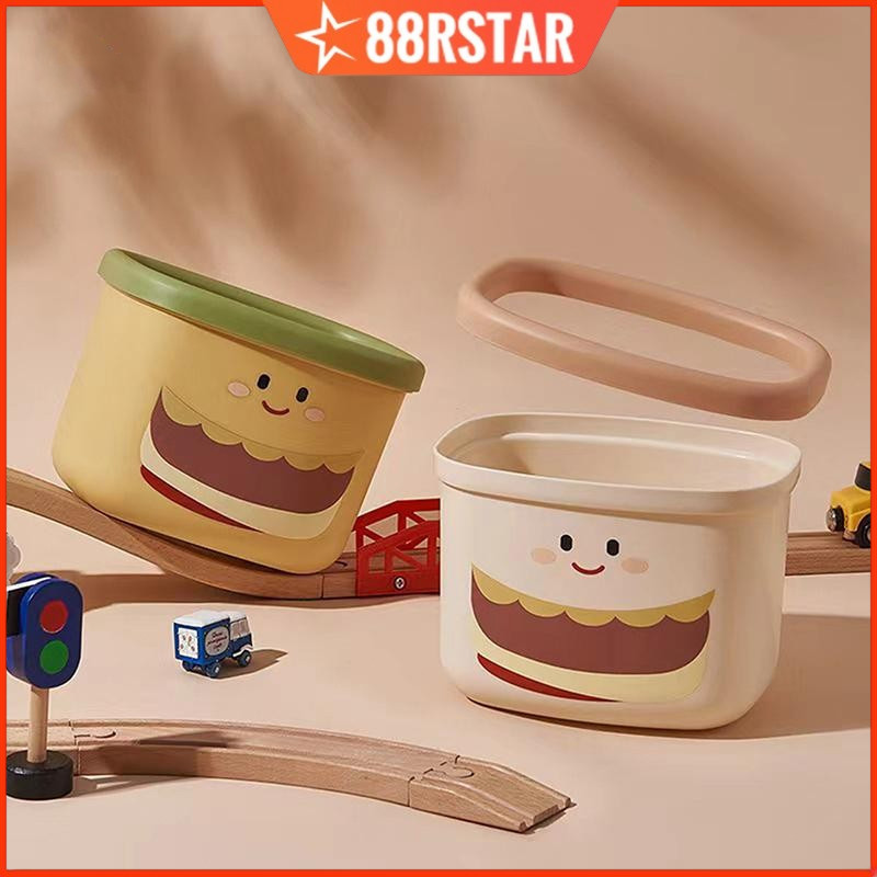 Mini Bin Desktop Square Garbage Bin Office Uncovered Classification ...