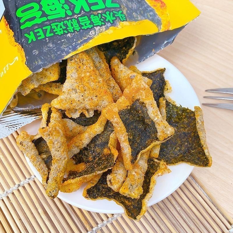 Instant Seaweed Snacks Seaweed Corn Spicy Mustard Flavor 即食海苔零食紫菜玉米麻辣芥末 ...
