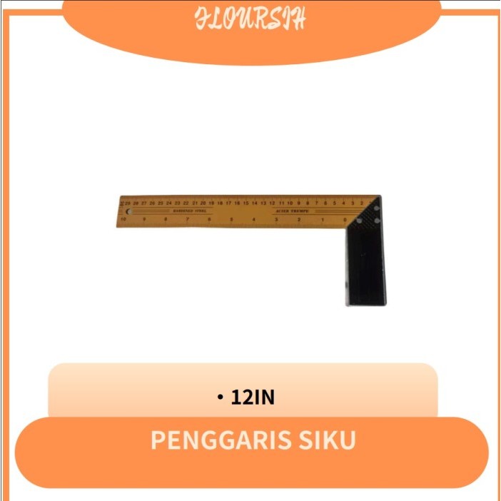 SIKU FLOURISH 30 CM ANGLE RULER - 12 INCH WORKMAN'S ANGLE - 30CM ...