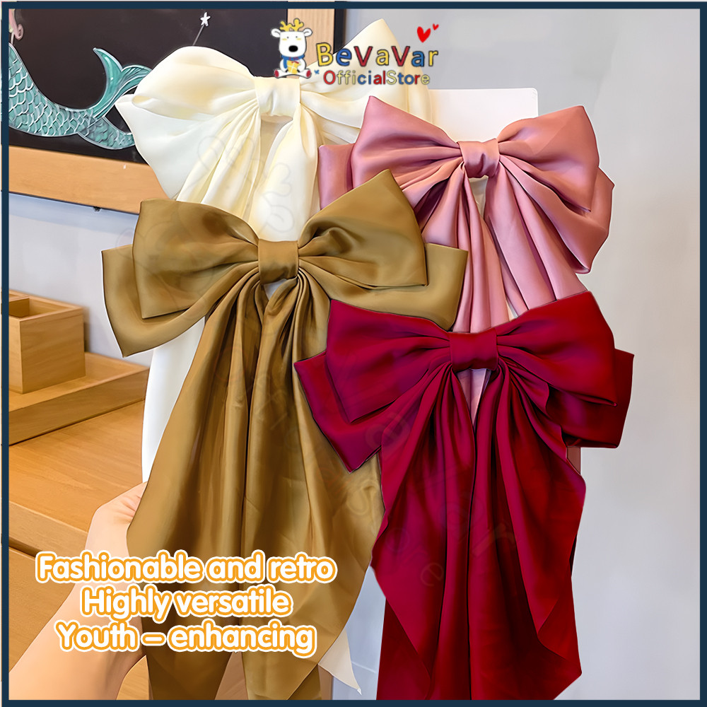 BEVAVAR Long Streamer Bow Hair Clip Long Sweet Girl Woman Long Streamer ...
