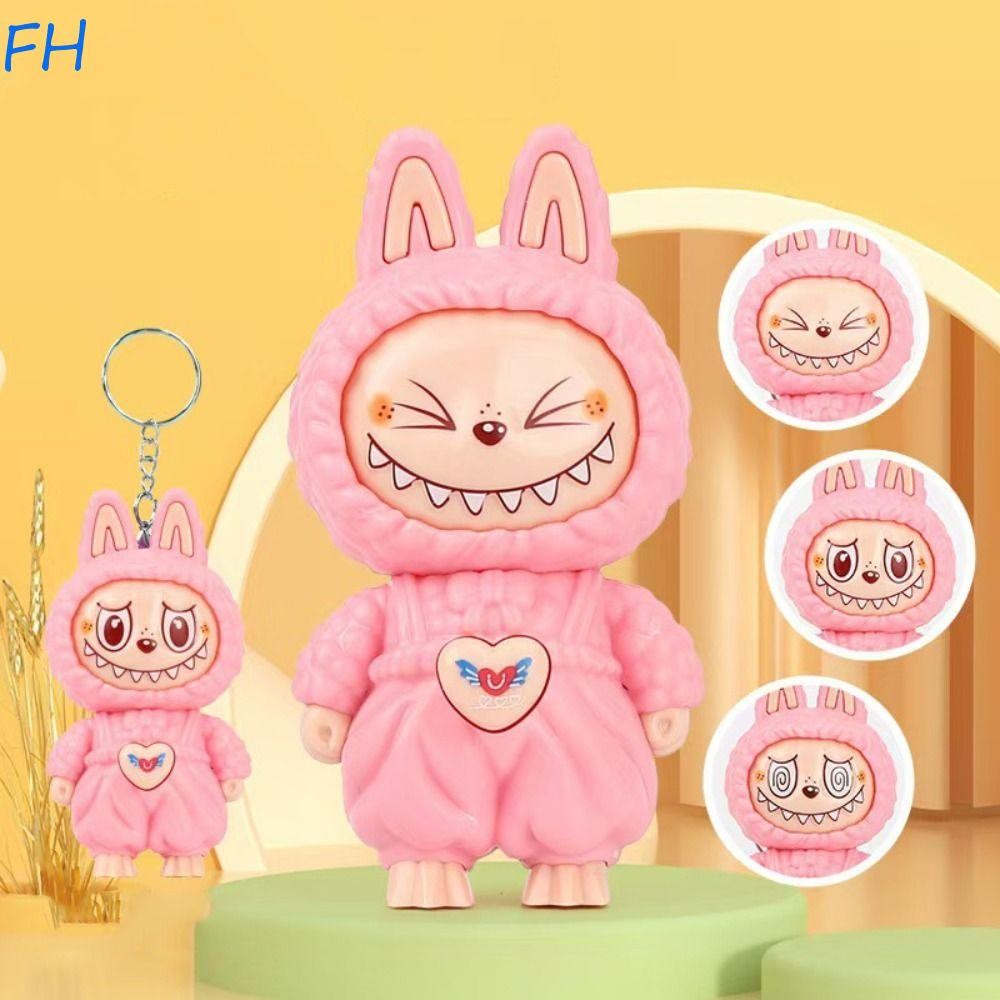 FENGHA Labubu Face Changing Doll, Mini 3 Facial Labubu Face Makeup Toy ...