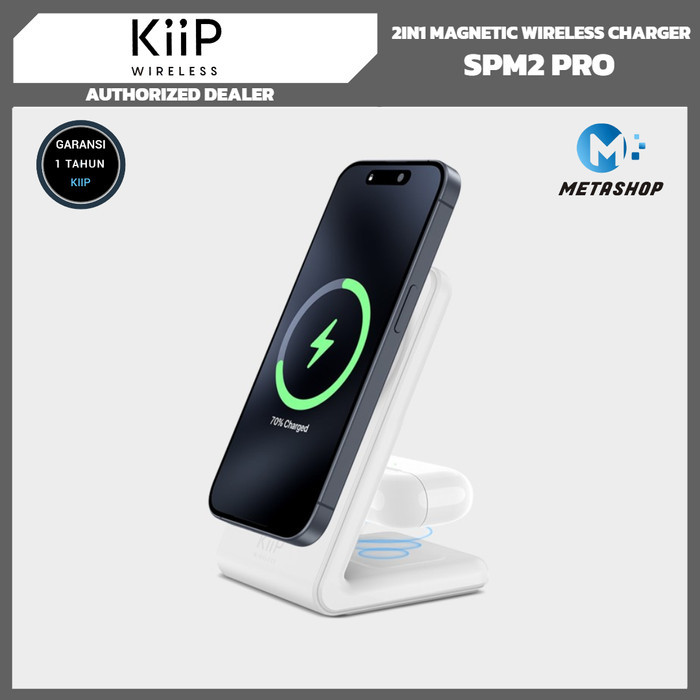 Kiip Wireless SPM2 Pro 2in1 Magnetic Wireless Charger Magsafe iPhone ...