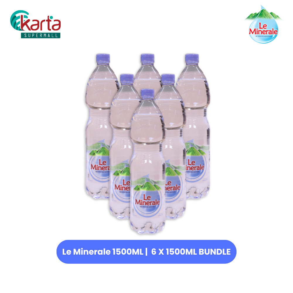 Le Minerale Natural Mineral Water 1500ml Bundle Set (6's X 1500ml ...