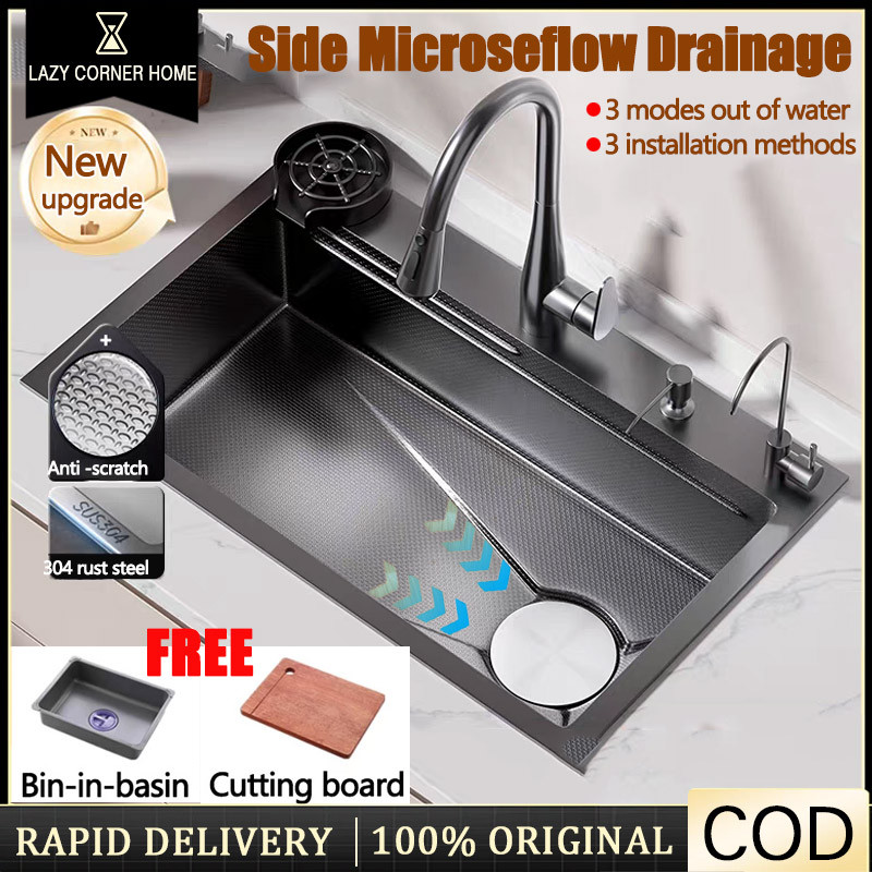 Singki Dapur Nano Sinki 304 Stainless Steel Handmade Single Bowl ...