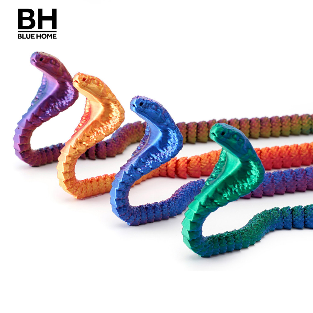 Realistic Snake Model Educational Snake Toy Handmade Articulated Snake ...