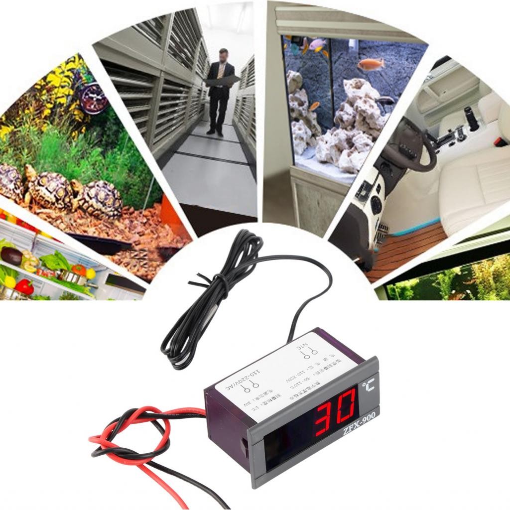 Haapeury TPM‑900 Digital Temperature Controller LED Panel Meter With ...
