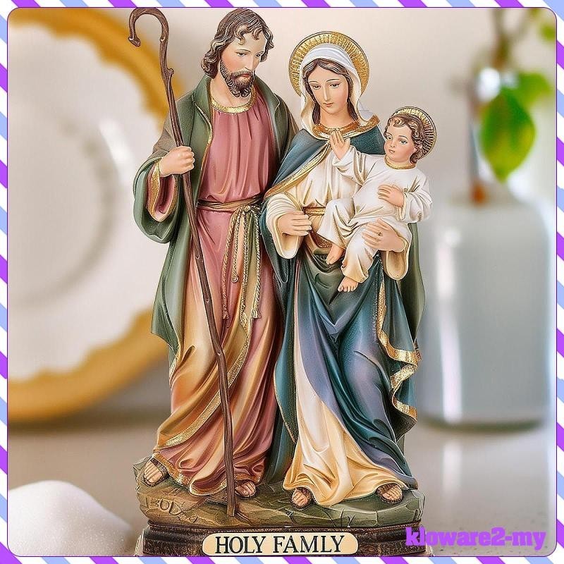 [KlowareafMY] Religious Sculpture Christmas Desktop Statue Holiday ...