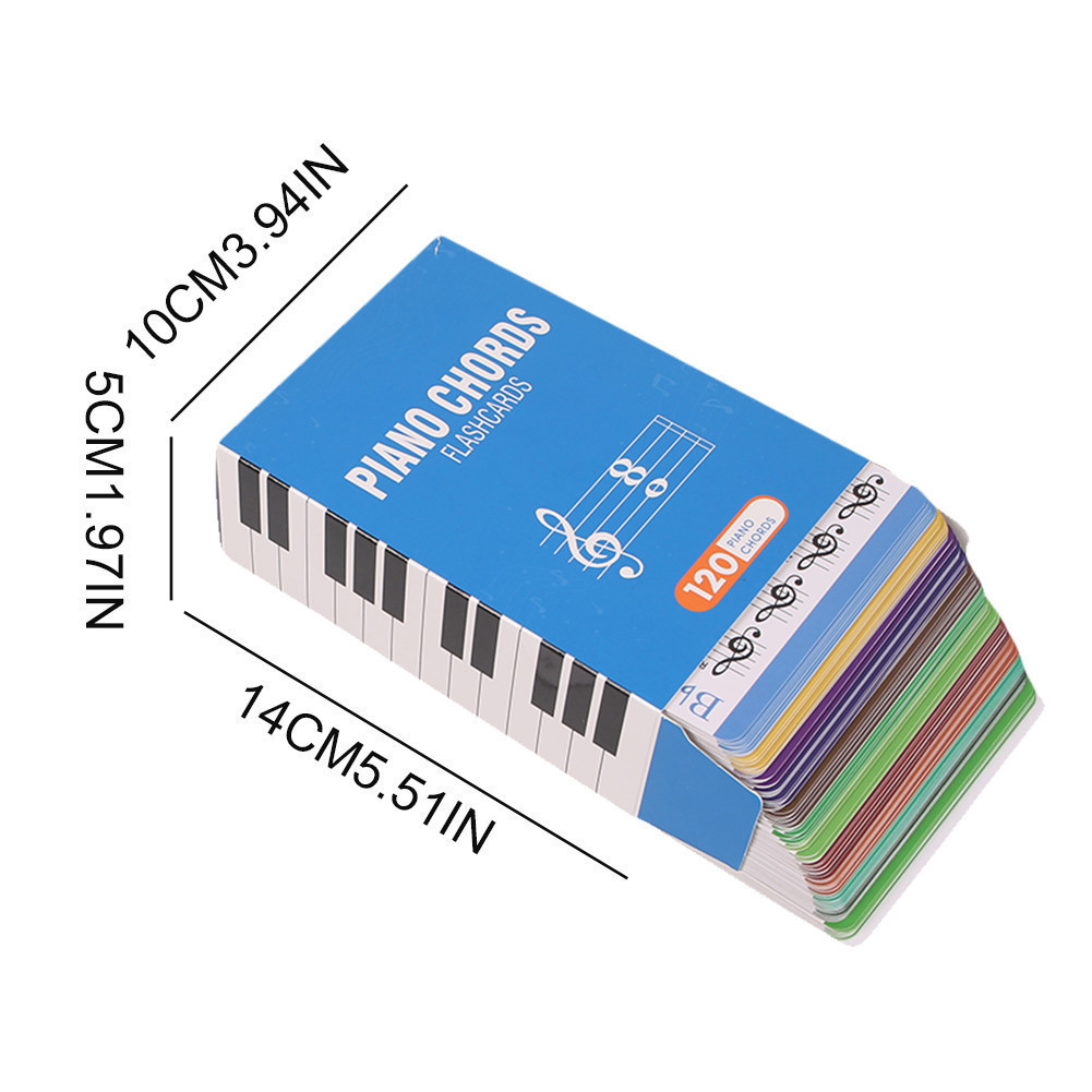 Piano Chord Flashcards with Piano Chords Chart for Beginners & Music ...