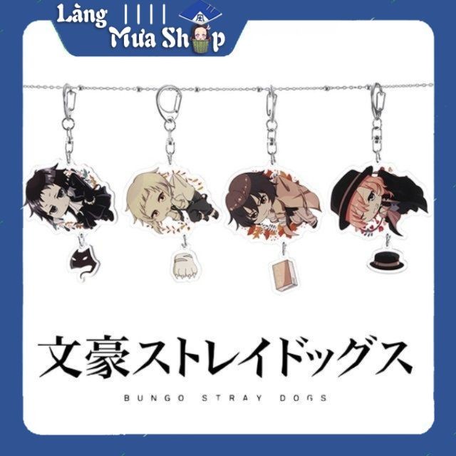 Bungou Stray Dog anime Mica keychain Hanging characters - Acrylic Hard ...