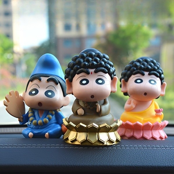 Crayon Shin-chan Anime Figure Crayon Shin-chan Cos Buddha Ruyi Action ...