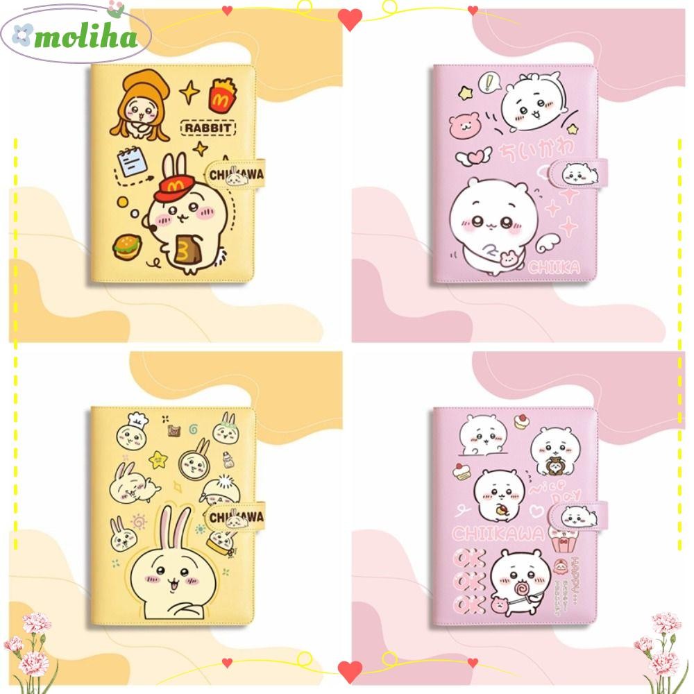 MOLIHA Chiikawa Notebook, Smooth Writing Loose-leaf Student Notepad ...