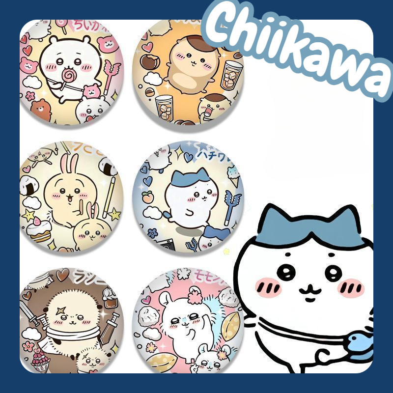 Chiikawa Doujin Homemade Chii Usagi Hachi Momonga Badge Backpack Pendant Decoration | Shopee ...