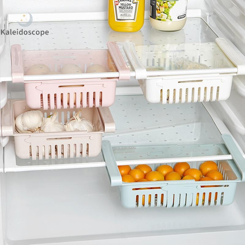 Kaleidoscope Multi Functional Refrigerator Storage Basket Retractable ...