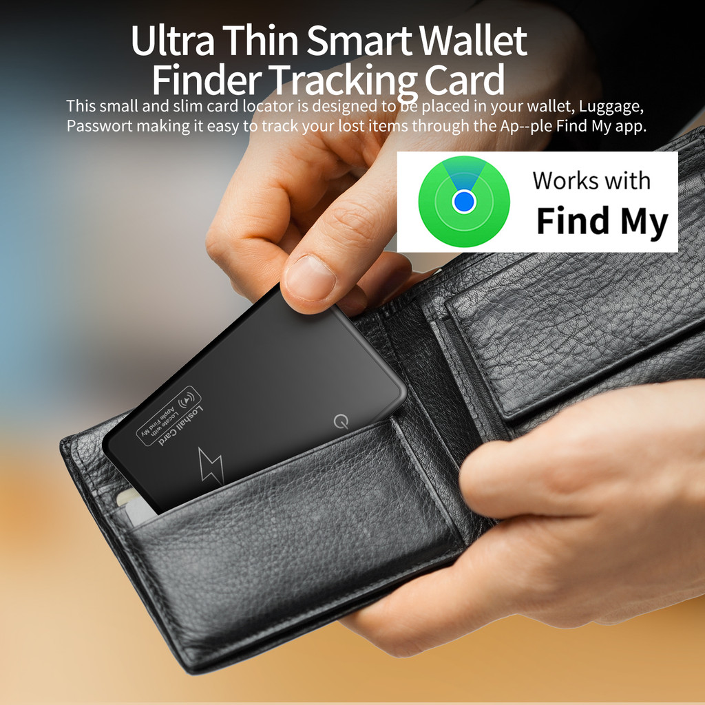 Find My Tracker Ultra Thin Smart Wallet Finder Tracking Card Anti loss ...
