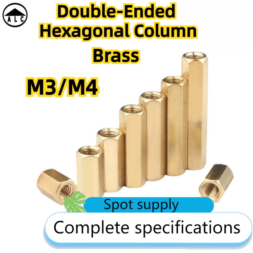 [ALC] Brass Dual-Pass Hexagonal Column Internal Thread Isolation Stud ...