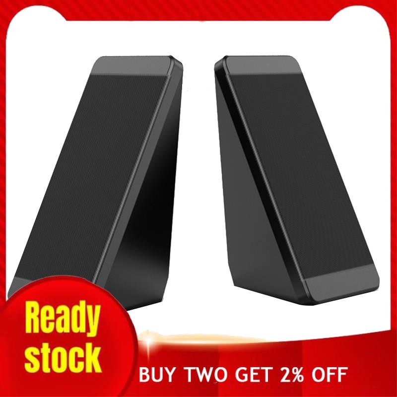 2PCS USB Wired Computer Speakers PC Elevation Angle Horns for Laptop ...
