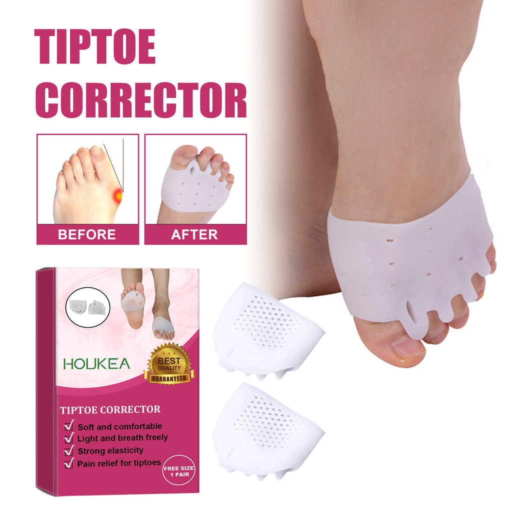 Houkea Toe Corrector Toe Separation Toe Cover Closed Mouth Anti-Wear ...