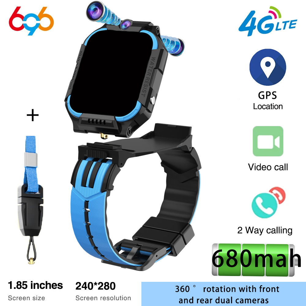 4G SIM Card Children's Smart Watch Video Call Camera GPS Kids ...