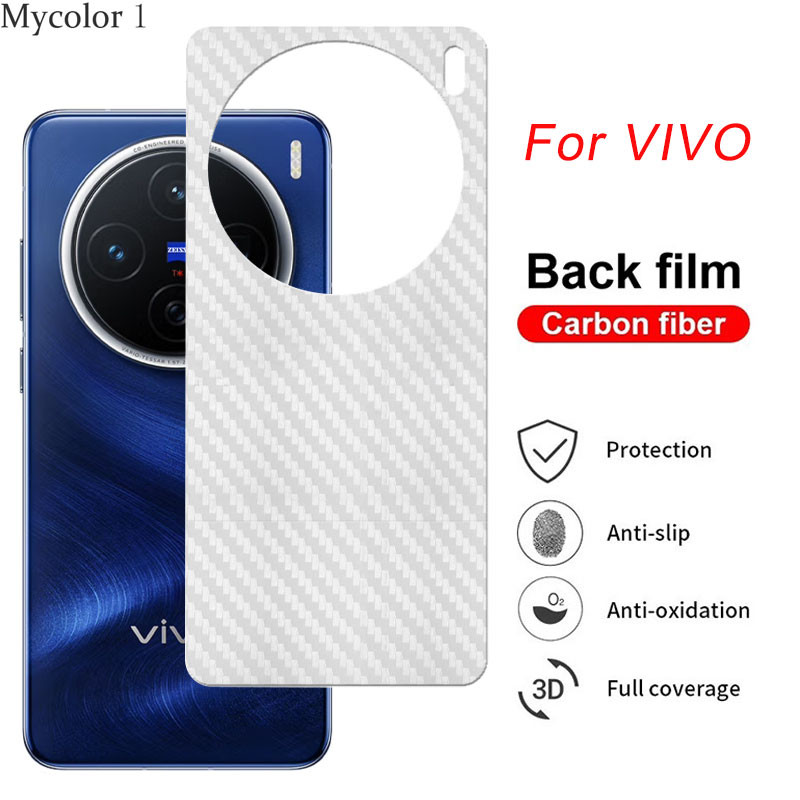 Carbon Fiber Back film For VIVO X200 Pro Mini X100s X100 Ultra X90 X80 X70 X60 Pro+ Plus 4G 5G ...