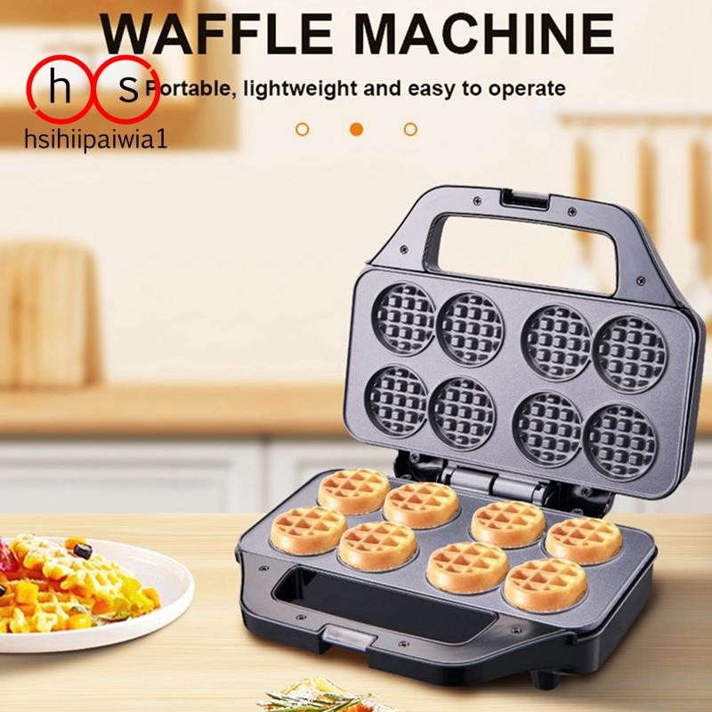 850W Stainless Steel Waffles Maker Double-Sided Non-Stick Coating for ...
