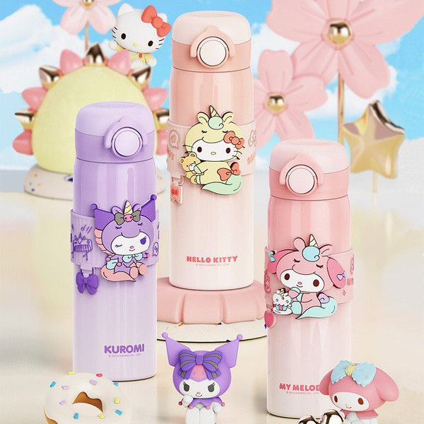 kuromi bottle botol air kuromi botol kuromi Sanrio cawan termos pelajar baru kartun boneka kanak ...