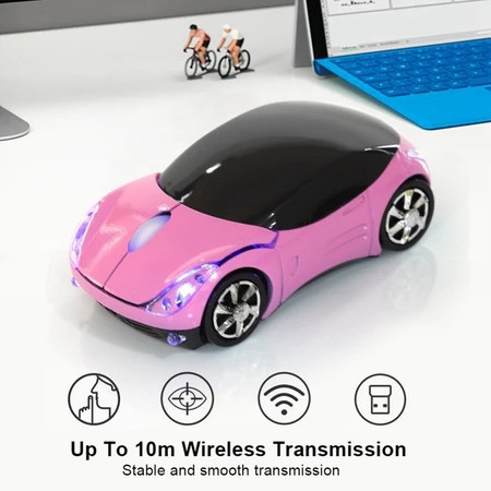 2.4GHZ Car Wireless Bluetooth Mouse Cool Car Shape Mice 1600 DPI ...