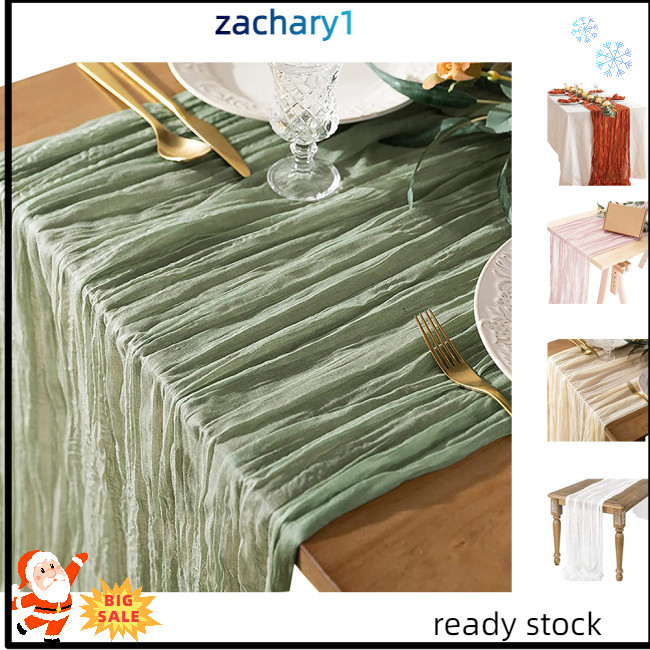 ZACH Cheesecloth Table Runner Boho Gauze Cheese Cloth Table Runner For ...