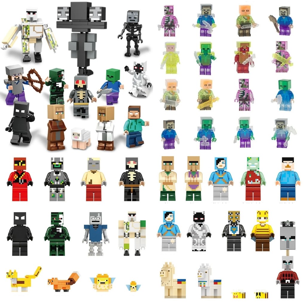 Building Block Minecraft Series my world Minifigure Pack Fundamental ...