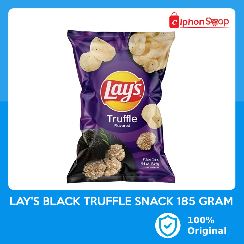 Lays Lay's Black Truffle Potato Chips Snack Imported Potato Chips Pouch ...
