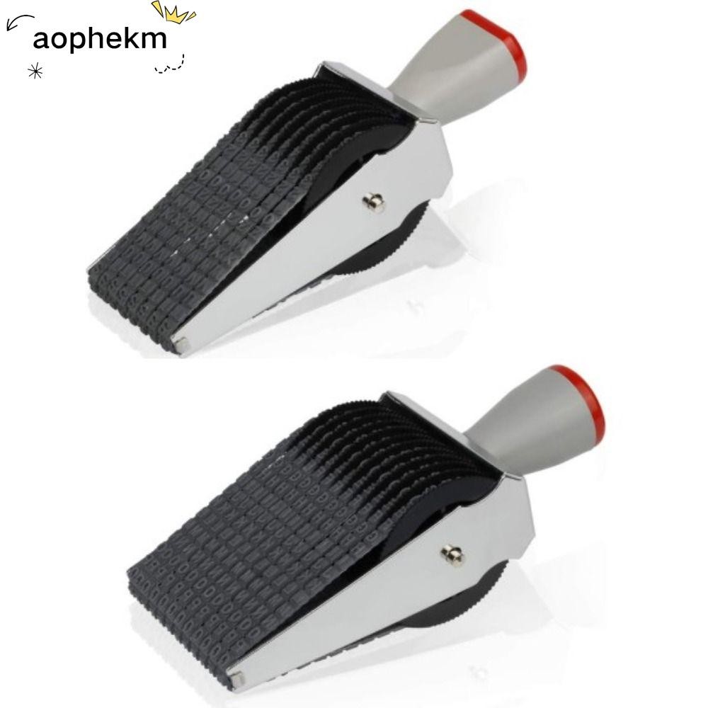 AOPHEKM Rolling Wheel Stamp, English Alphabet 8 or 12 Digit Number ...