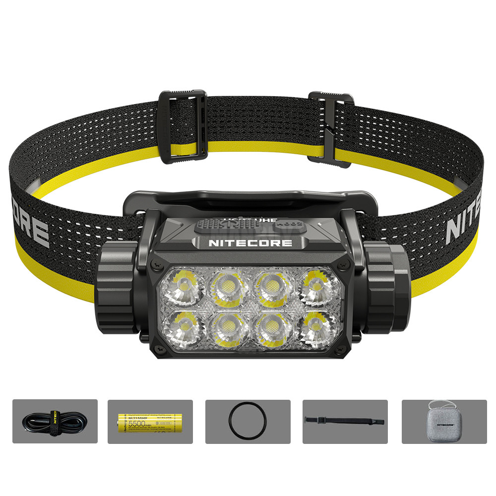 NITECORE HC75 UHE 3000 Lumens UHE LEDs Rechargeable Spotlight E-focus Adjustment Work Flashlight ...