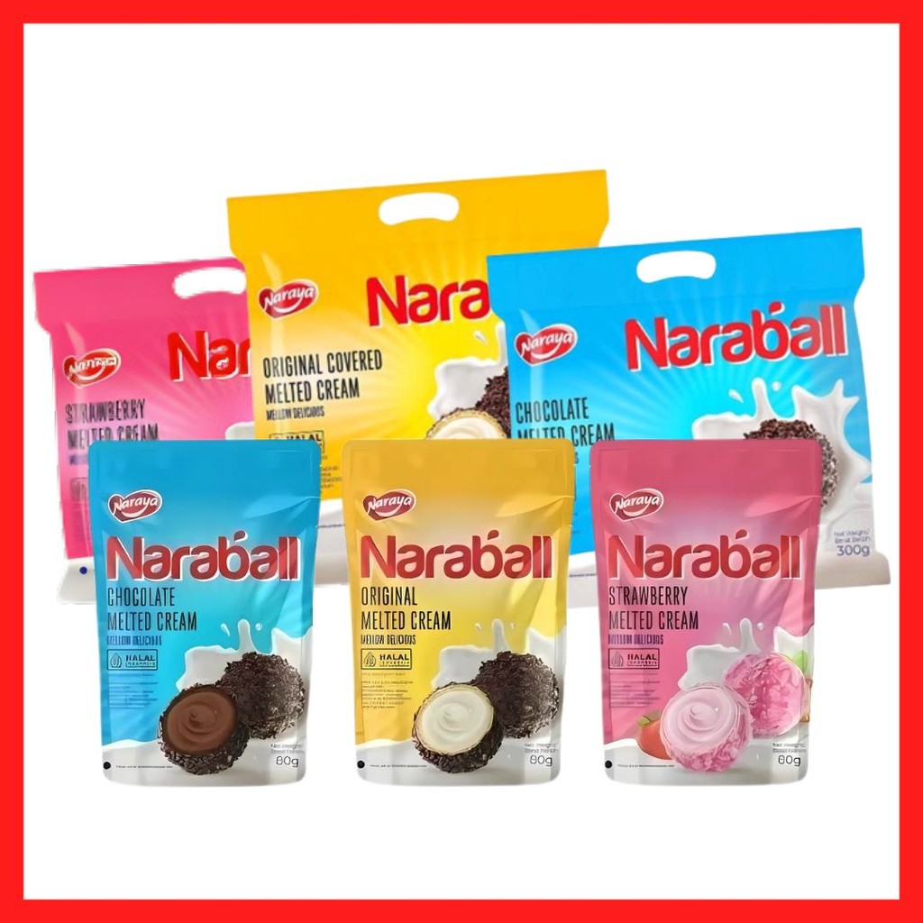 Naraya Naraball Wafer Ball Crispy with Flavor 300g 1 Pack | Shopee Malaysia