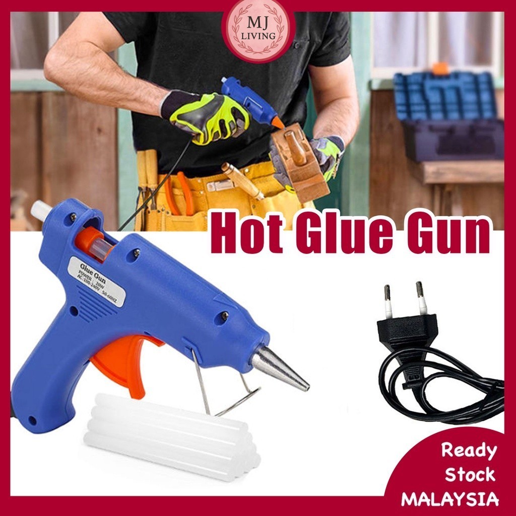 Hot Glue Gun Pistol Gam 20W Electric Hot Melt Glue Gun Kit for Arts ...