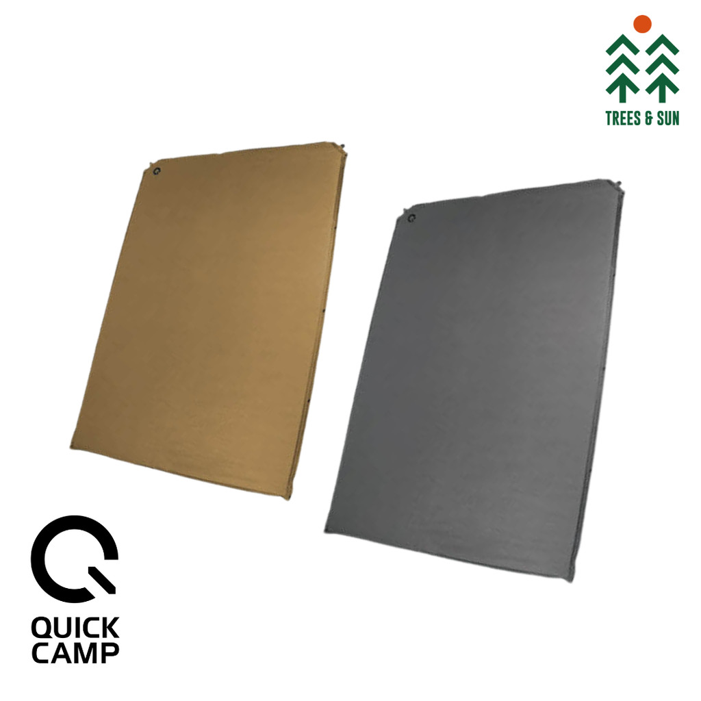 Quickcamp Inflatable Sleeping Mat Double Person 8cm QC-CMD8.0 - (Sand/Gray) | Shopee Malaysia