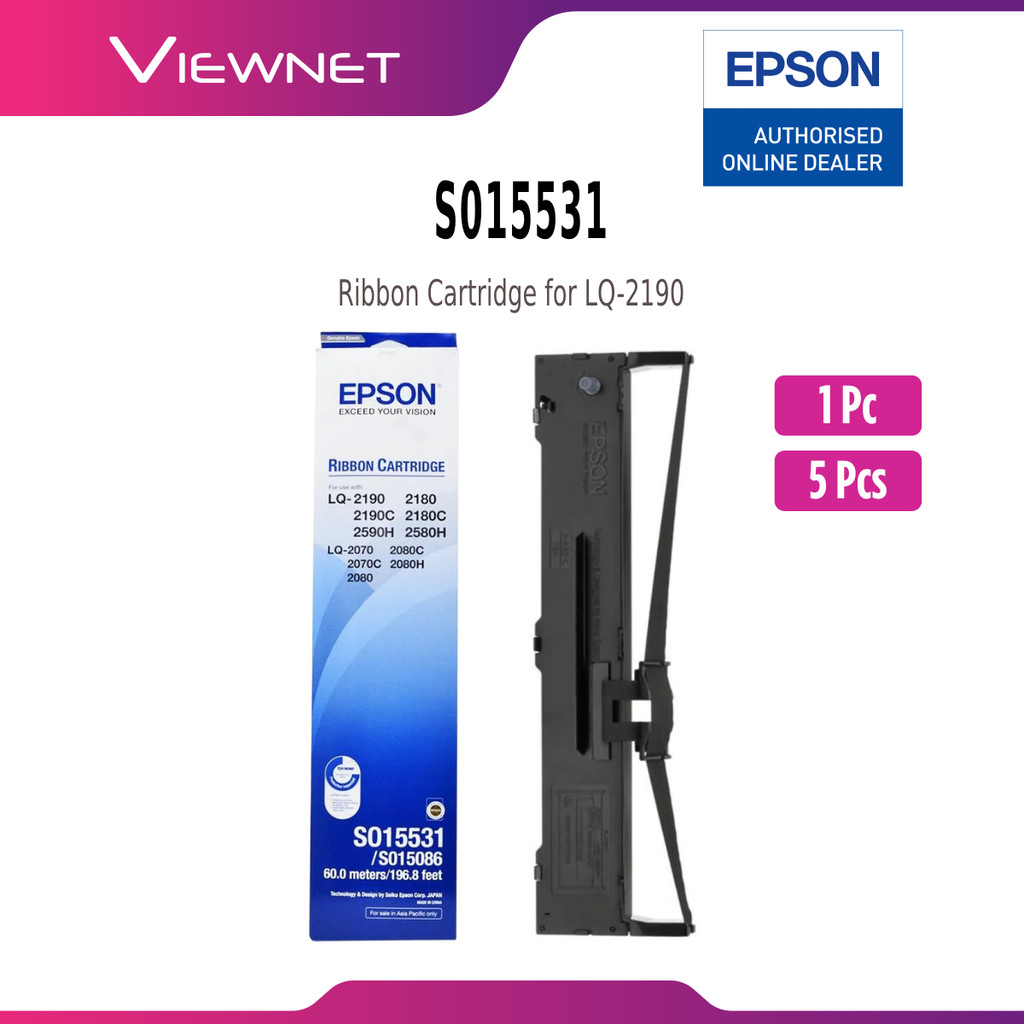[100% ORIGINAL] EPSON LQ-2190 LQ2190 LQ 2190 INK RIBBON CARTRIDGE ...