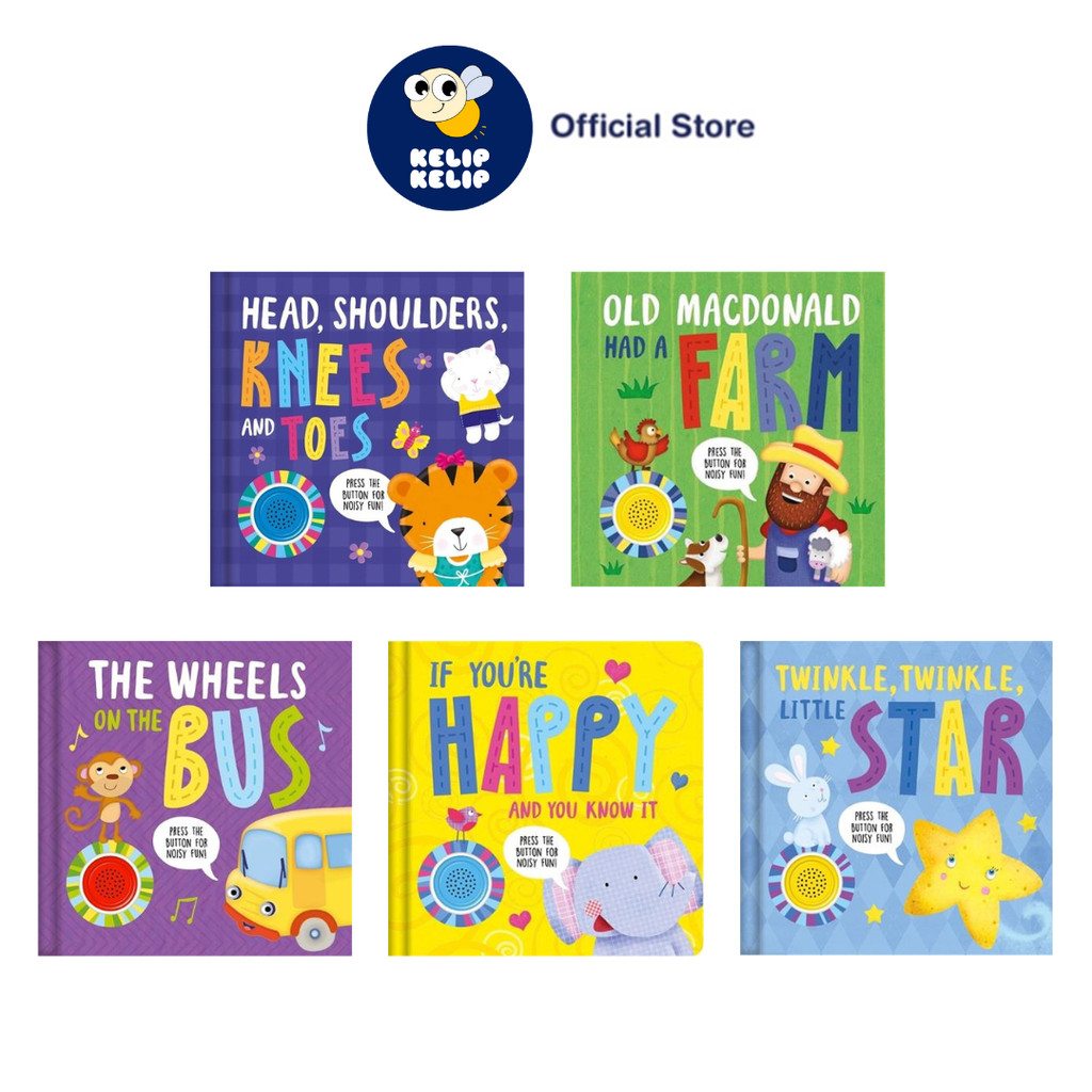 5 Sound Books Favourite Nursery Rhymes Gift Set For Toddlers To Sing ...