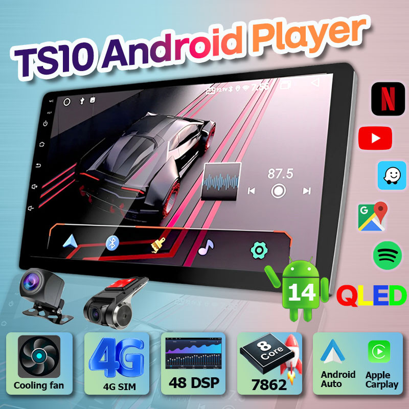 (Cooling system) Topway TS10 Android Car player 9"/10" Android 14 Car Stereo | Octa-Core 4GB ...