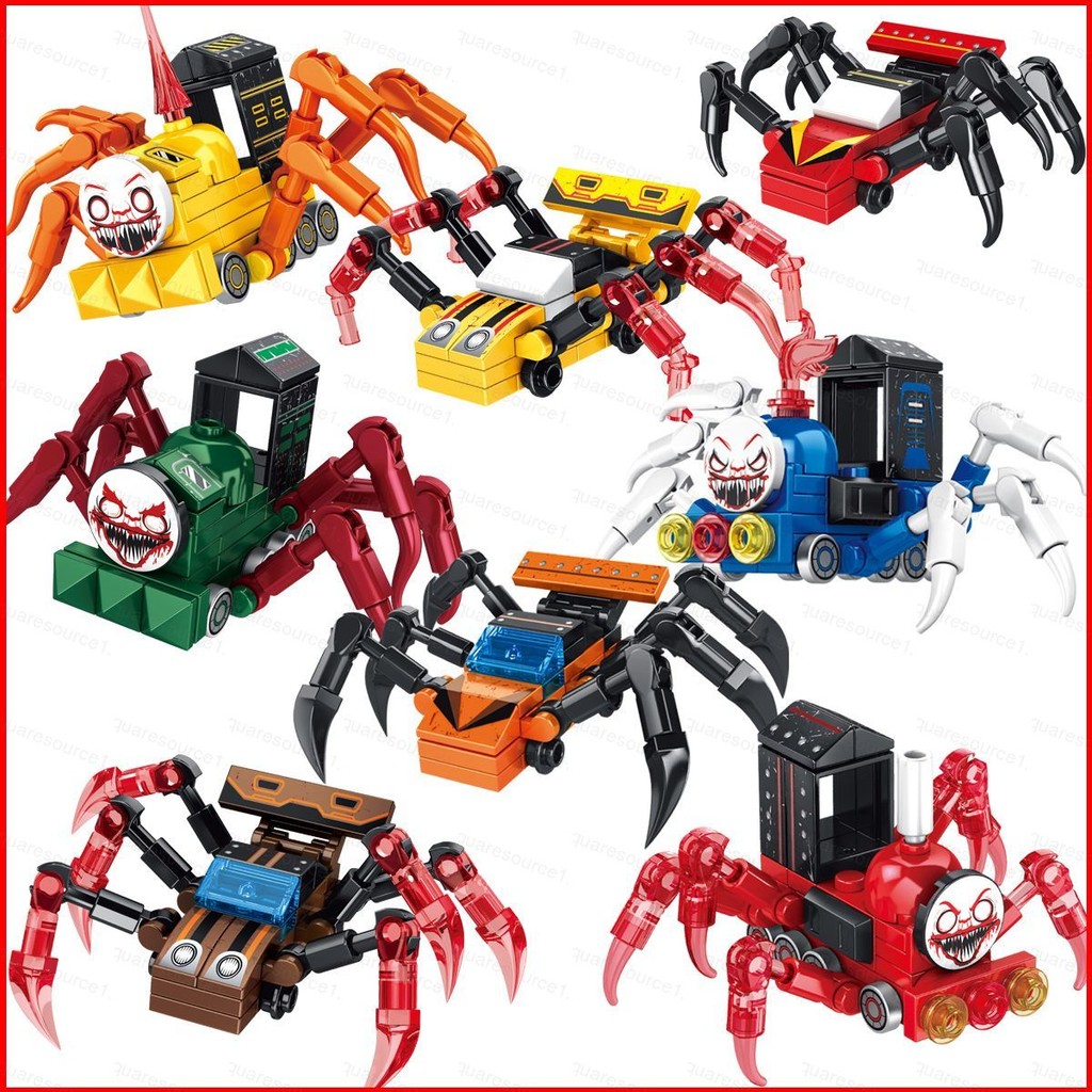 SQ1 Charles Train Horror Spider Building Blocks Choo-Choo Charles Model ...